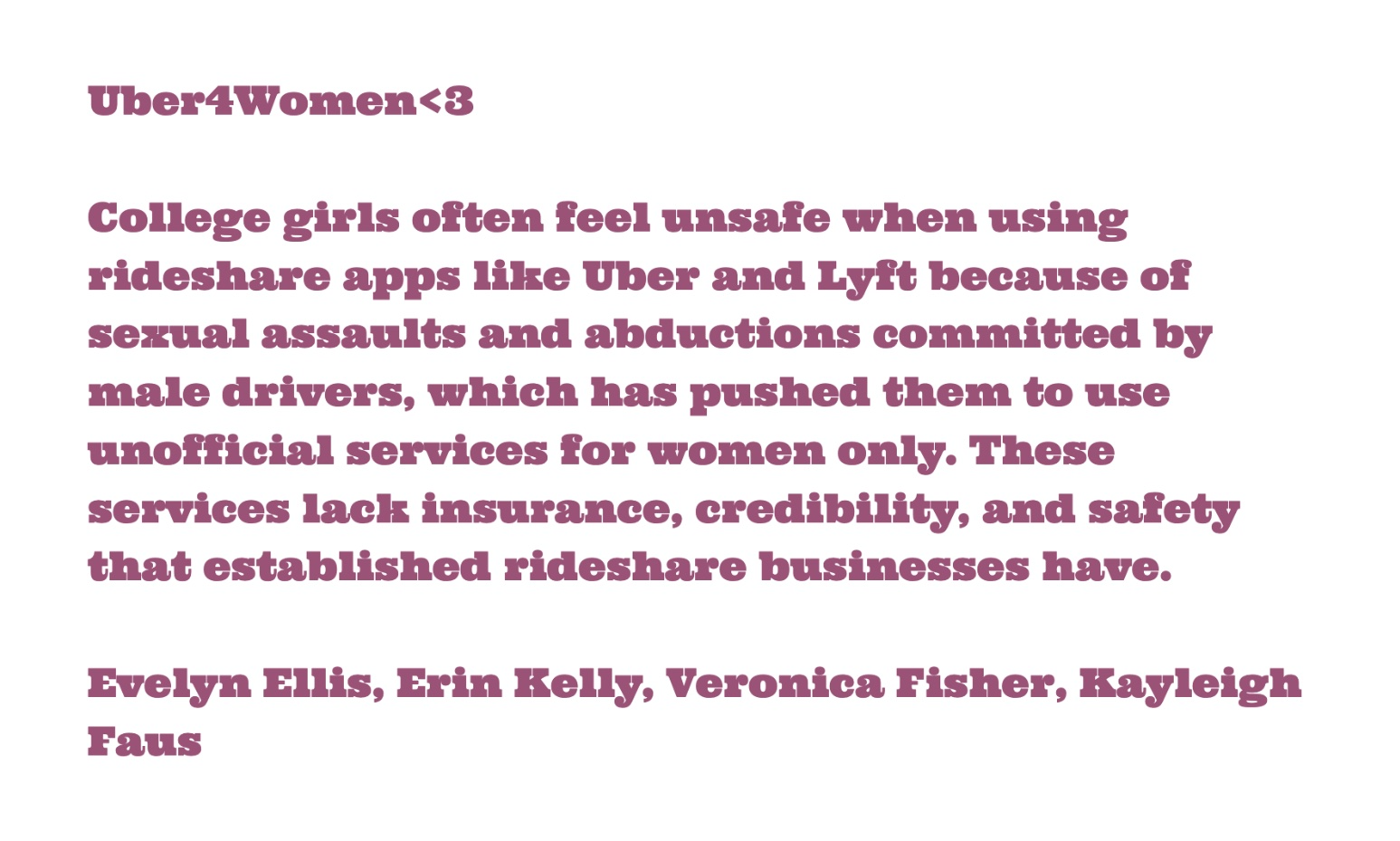 CSCE 190: Evelyn Ellis